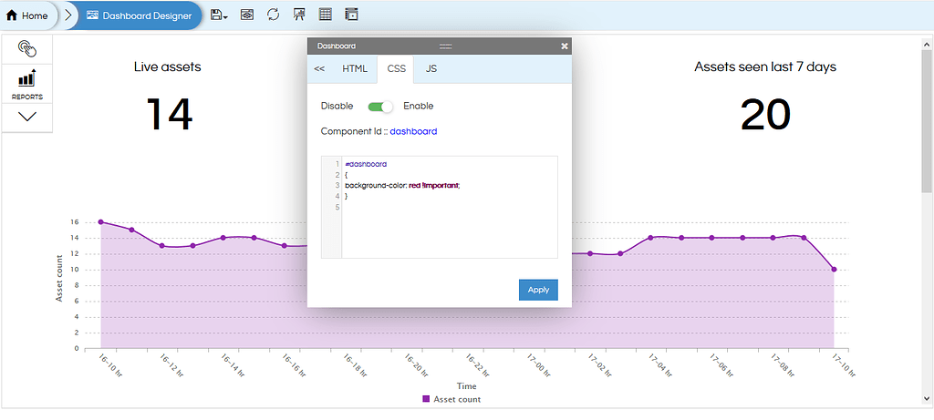 Dashboard Background Color Issue with CSS Code - Dashboard Designer ...